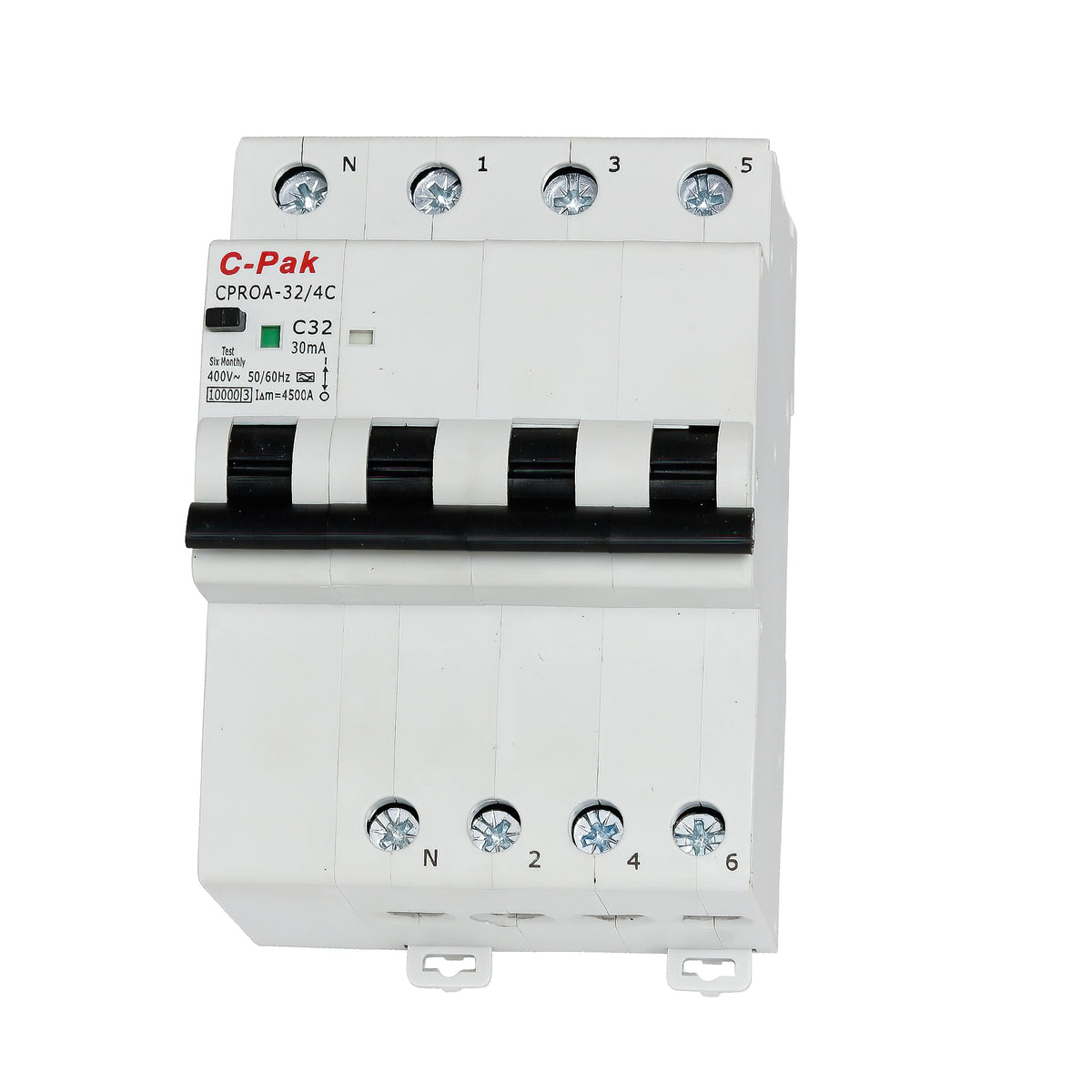 RCBO - CPROA - 4 Pole - 4 Module – C-PAK